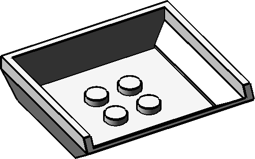 2512 - Tipper Bed Small, 3 x 4 Anti-studs - LEGO Parts Guide - Brick ...