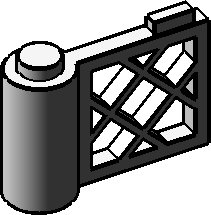 3358 - Fence Gate 1 x 3 x 2 - LEGO Parts Guide - Brick Architect