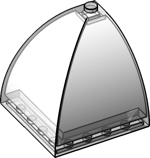 5925 - Panel 5 x 5 x 3 1/3 - LEGO Parts Guide - Brick Architect