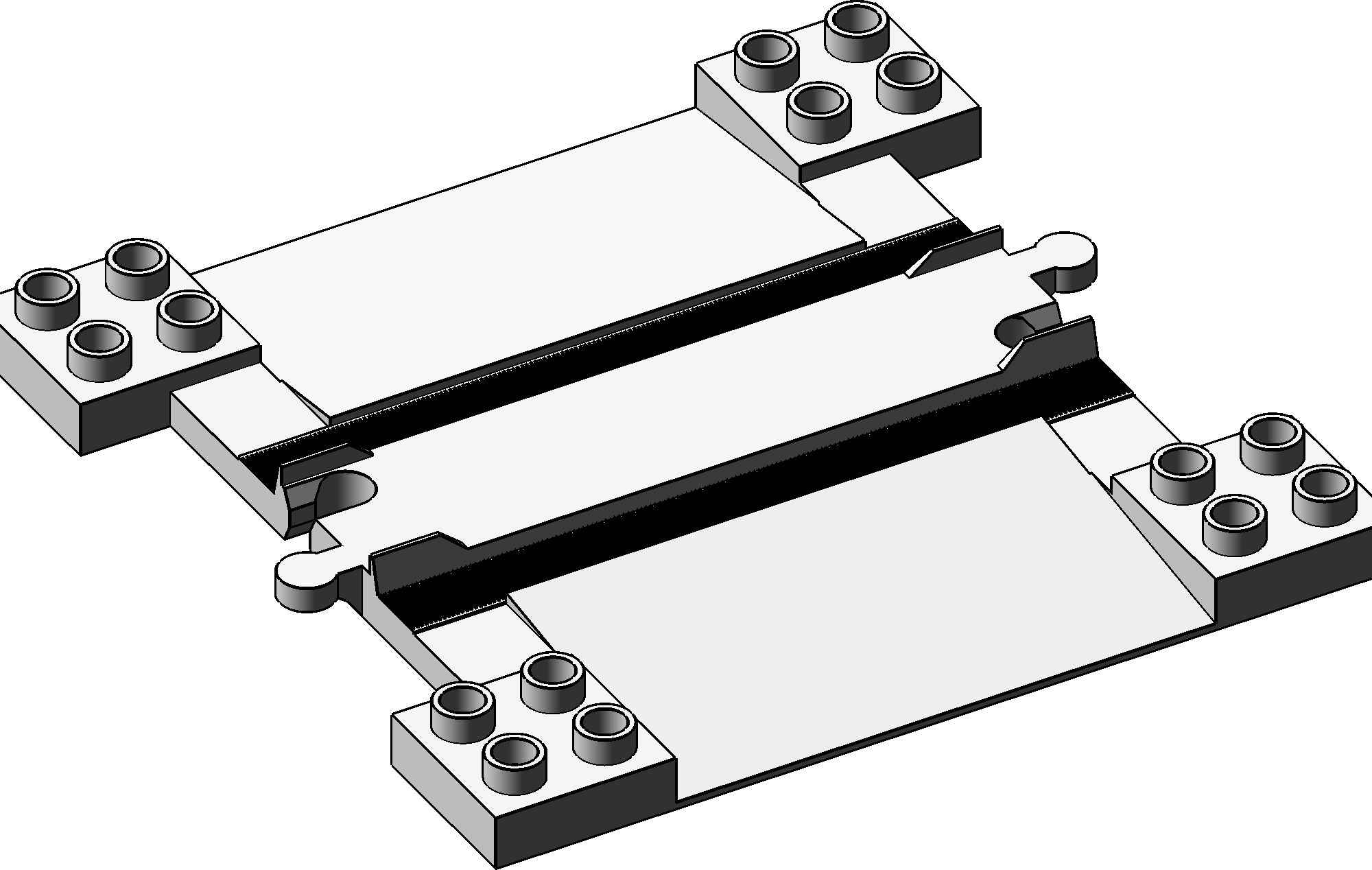 6391 - Duplo Train Track with Ramps For Car Crossing - LEGO Parts Guide ...