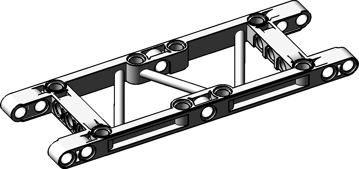 79767 - Technic Beam Frame 5 x 15 with 3 Truss Bars - LEGO Parts Guide ...