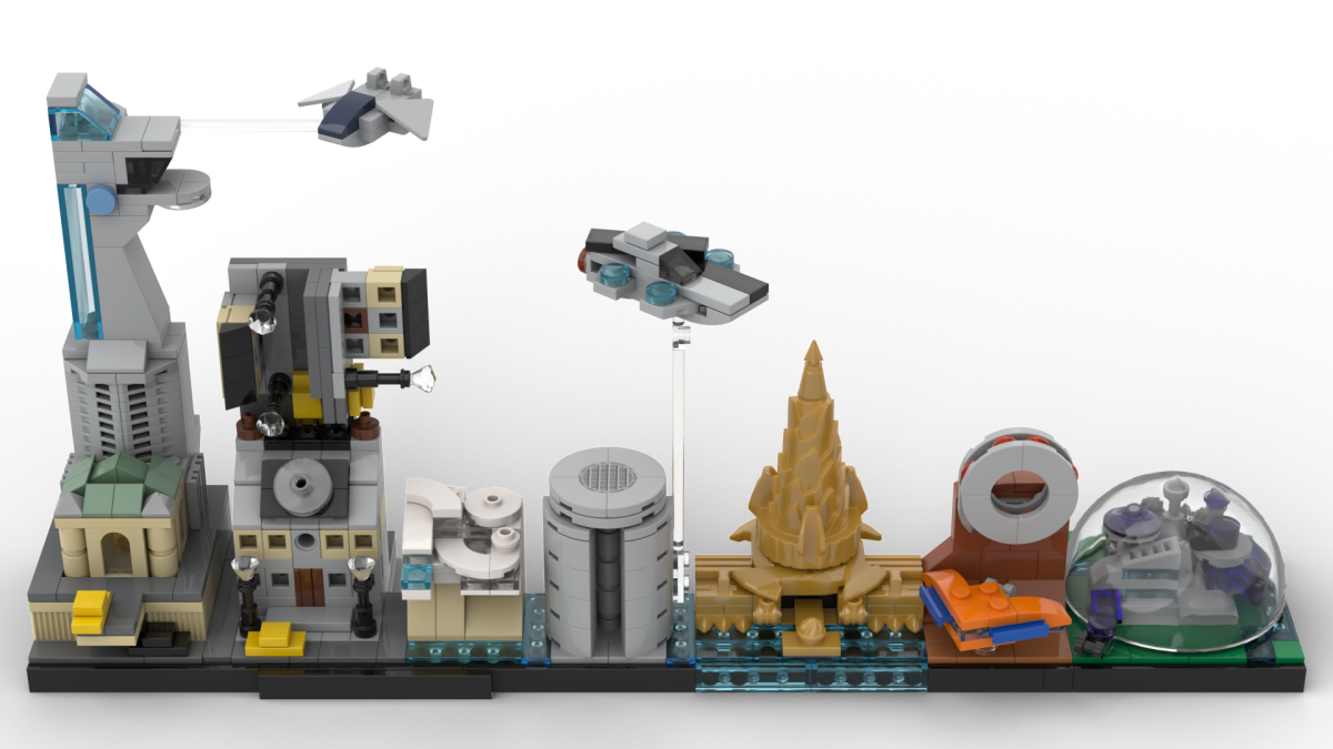 Movie-inspired LEGO Skylines by Matteo Mobili - BRICK ARCHITECT
